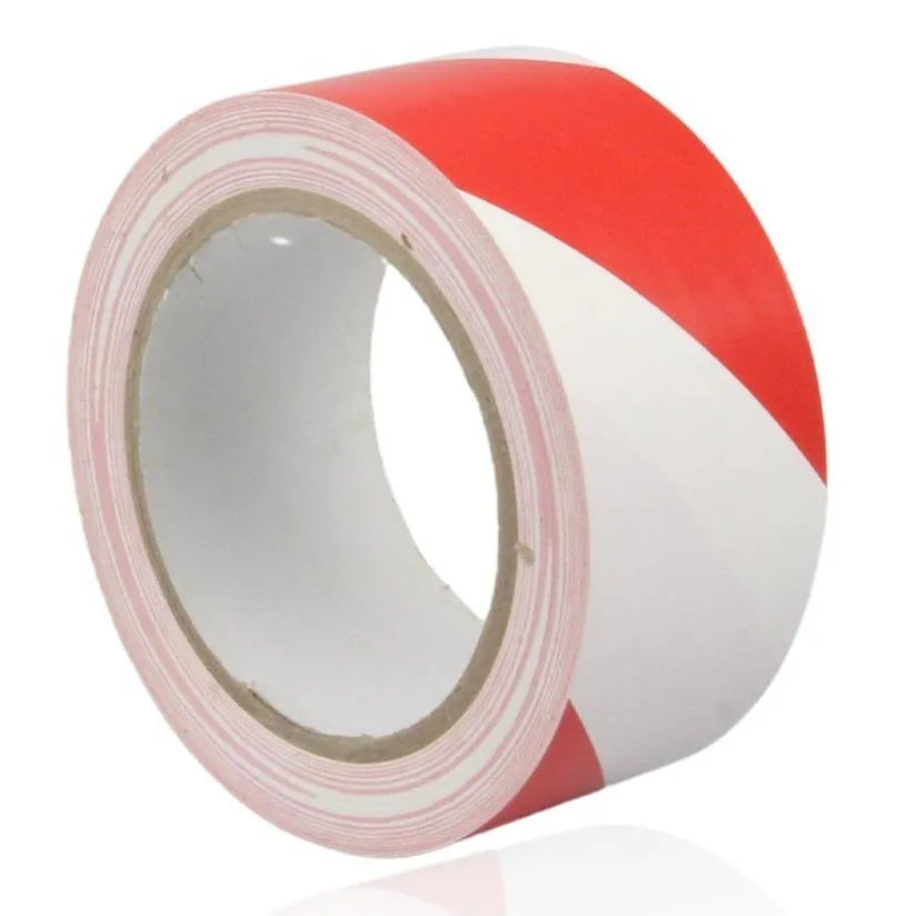 BOSS TAPE Ruban adhésif pour marquage au sol ROUGE/BLANC 48mmx25m – SQES